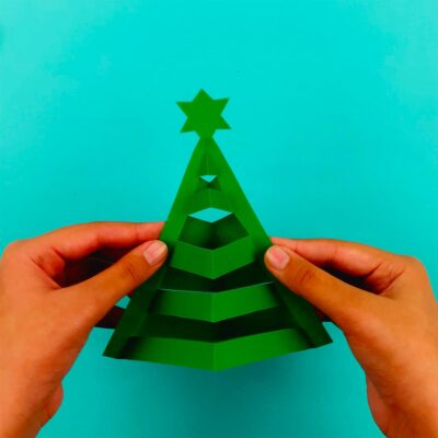 3D Paper Christmas Trees | Skip To My Lou