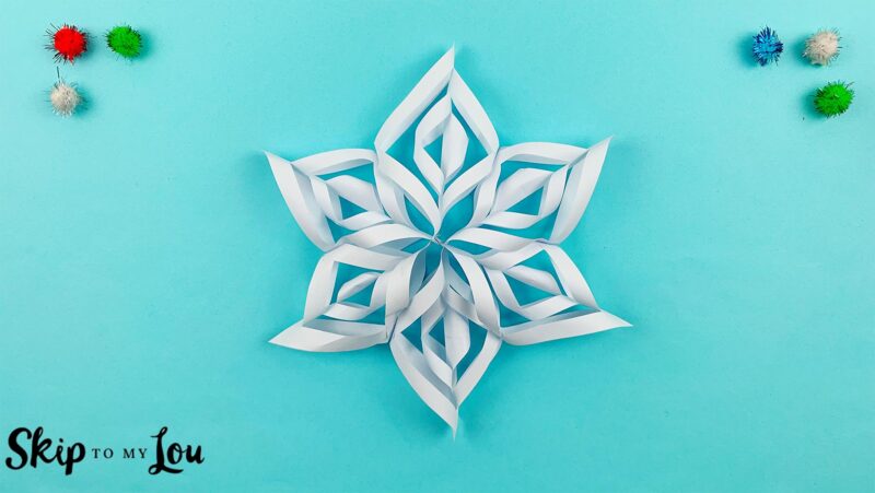 3D Paper Snowflakes | Skip To My Lou