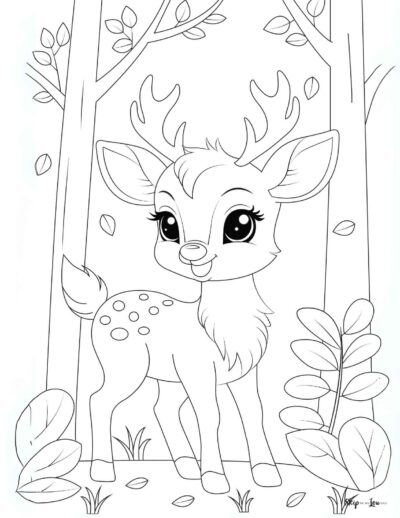 Deer Coloring Pages Free Printables for Kids and Adults | Skip To My Lou