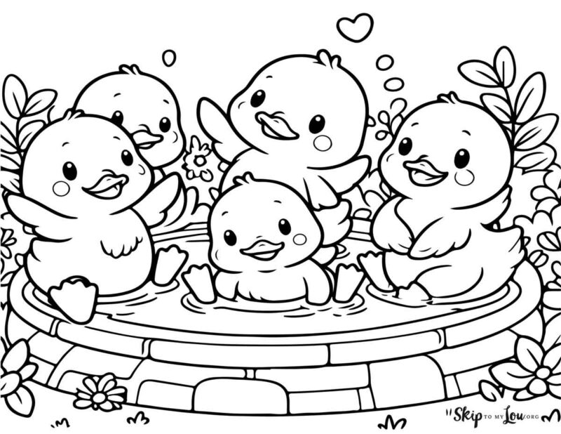 20 Duck Coloring Pages + Fun Duck Facts