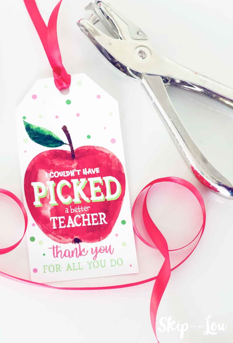 I Couldn’t Have Picked a Better Teacher – Free Printable Gift Tags ...