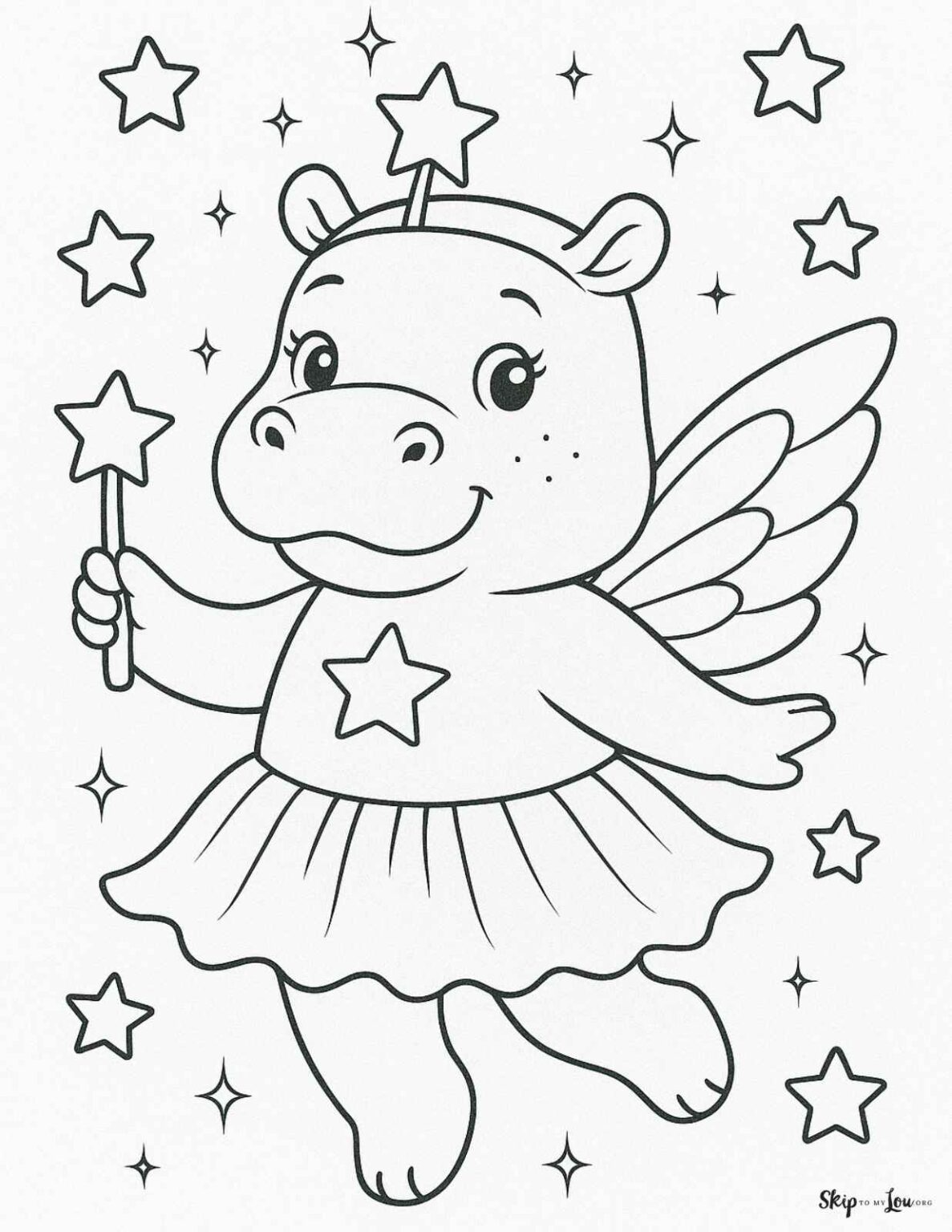 Hippo Coloring Pages | Skip To My Lou